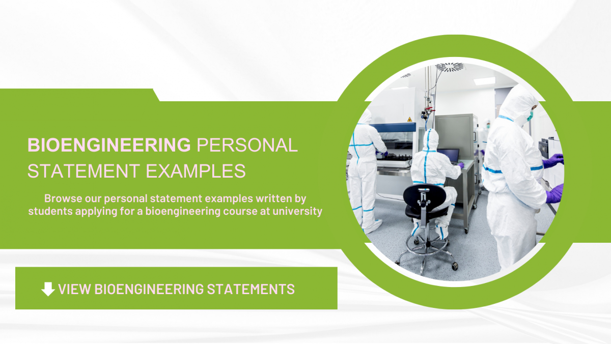Bioengineering Personal Statement Examples | Studential.com